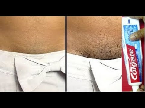 NO SHAVE! NO WAX! REMOVE ALL UNWANTER HAIR WITH TOOTHPASTE