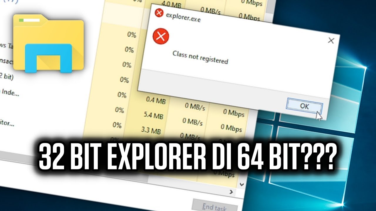 Menggunakan Windows Explorer 32 Bit (dari SYSWOW64) pada 64 Bit ...