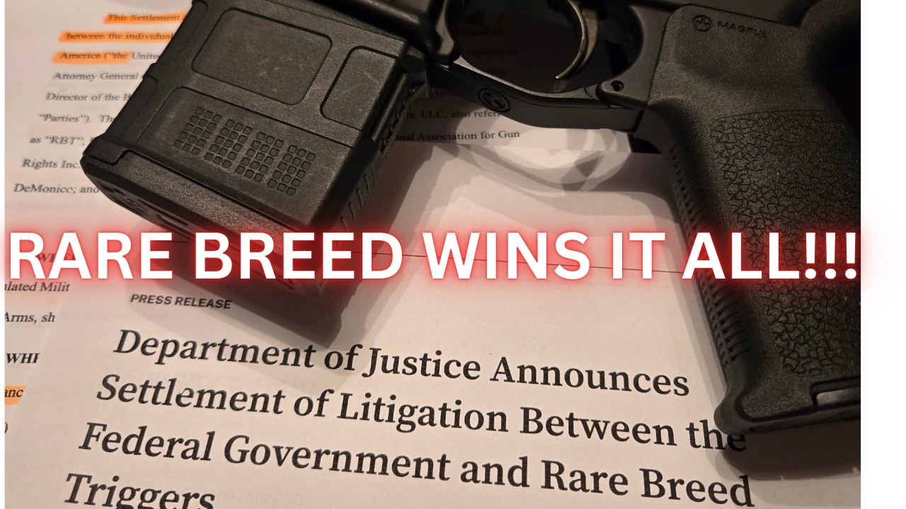 Forced Reset Trigger Case IS OVER! Highlights - DOJ Press Release & Settlement Agreement - YouTube