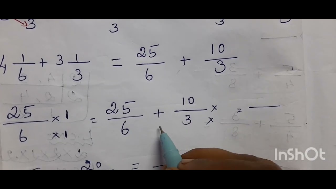 FRACTIONS FOR BEGINNERS / MIXED FRACTIONS / ADDITION AND SUBTRACTION ...