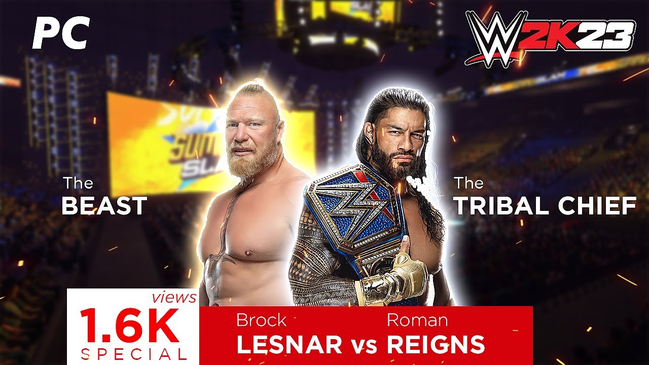 Unleashing Chaos Wwe 2k23 Showdown Brock Lesnar Vs Roman Reigns