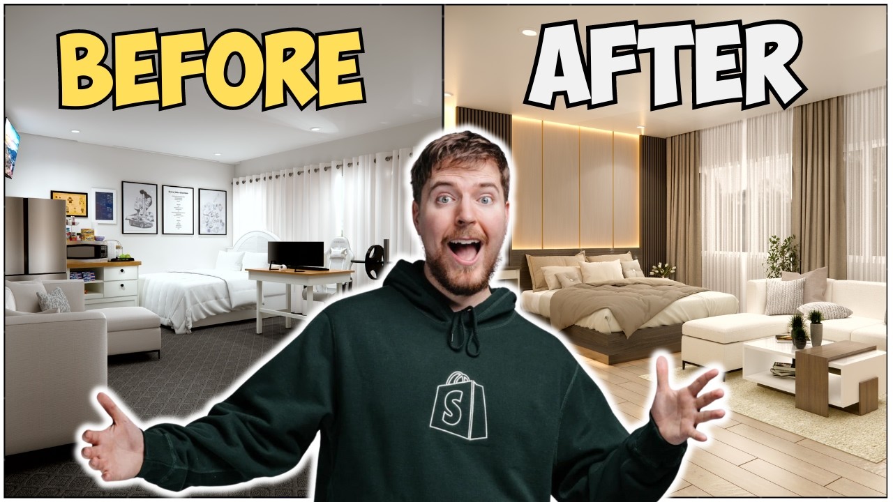 We Gave MrBeast’s Room a Makeover – Here’s the Result! - YouTube