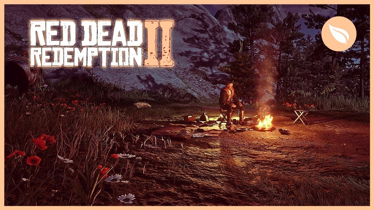 RDR2 Camping with Hosea | Red Dead Redemption 2 Nature Ambience | 1 ...