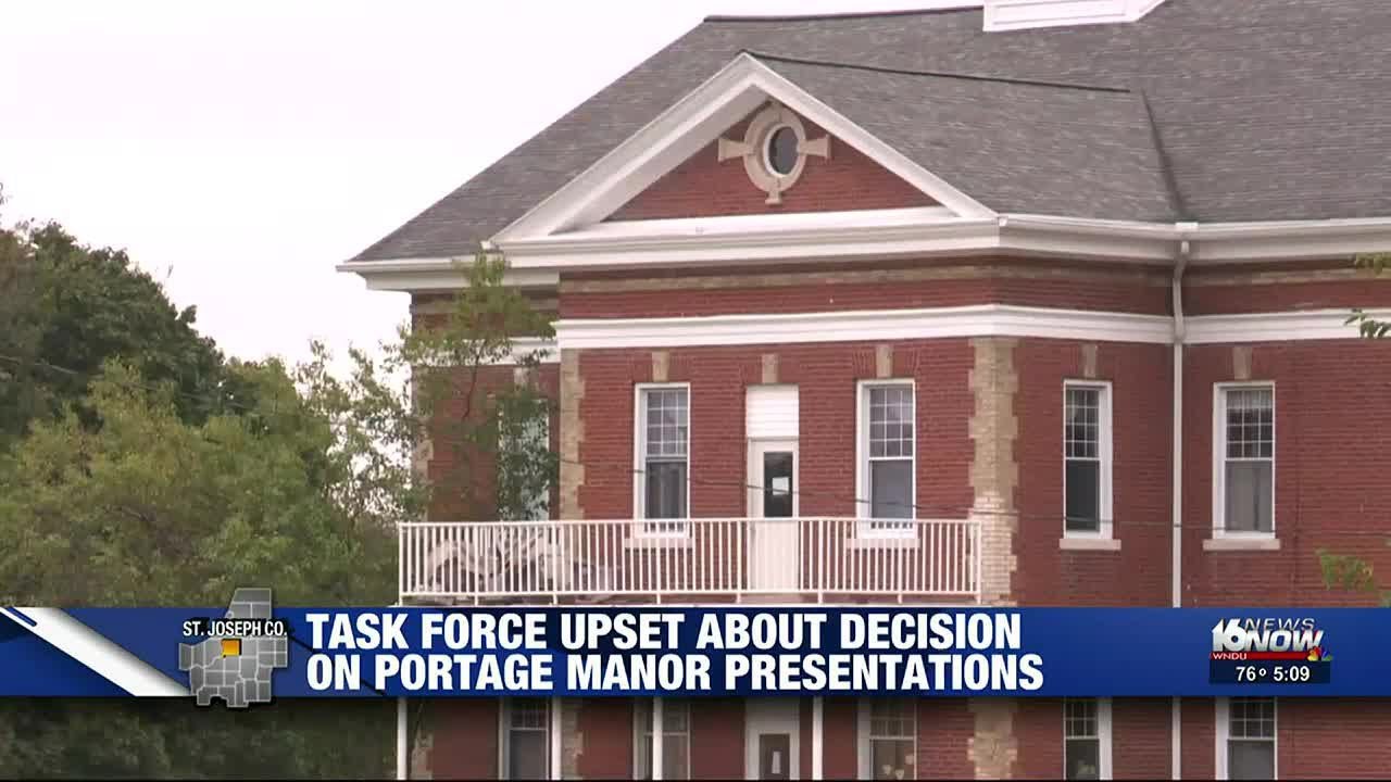 Task force upset about inability to present Portage Manor proposals - YouTube