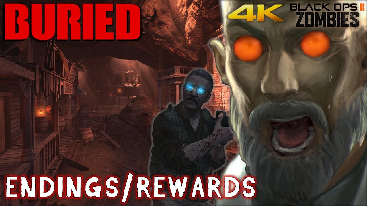 BURIED Easter Eggs: Richtofen and Maxis Endings + Rewards (4K) - YouTube