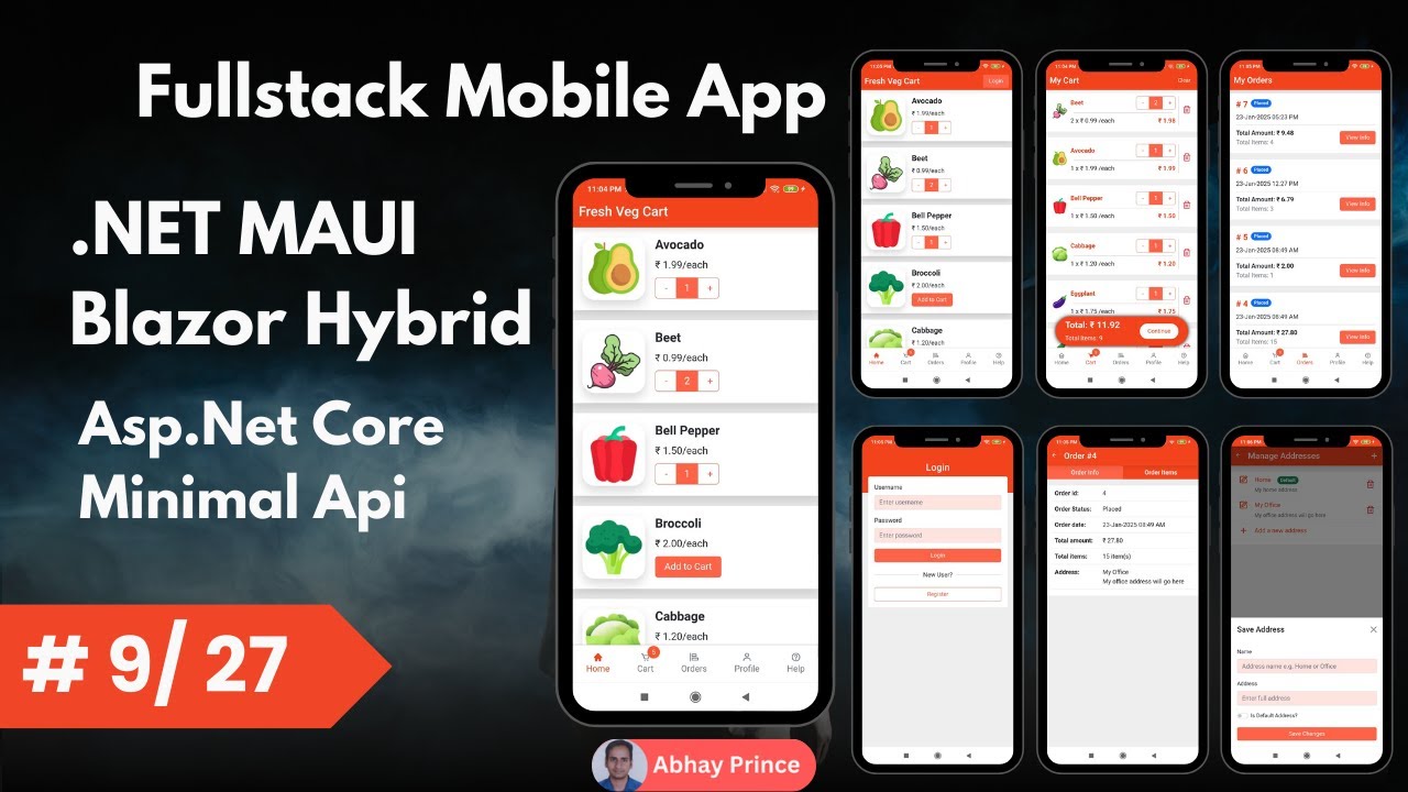 # 9 of 27 - Build Fullstack .NET MAUI Blazor Hybrid Mobile App - Asp ...