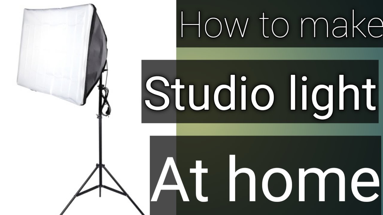 How to make studio light for making videos - YouTube