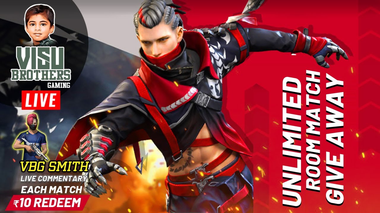 Unlimited Room Match with Give away | FREEFIRE TAMIL | Visu Brothers ...