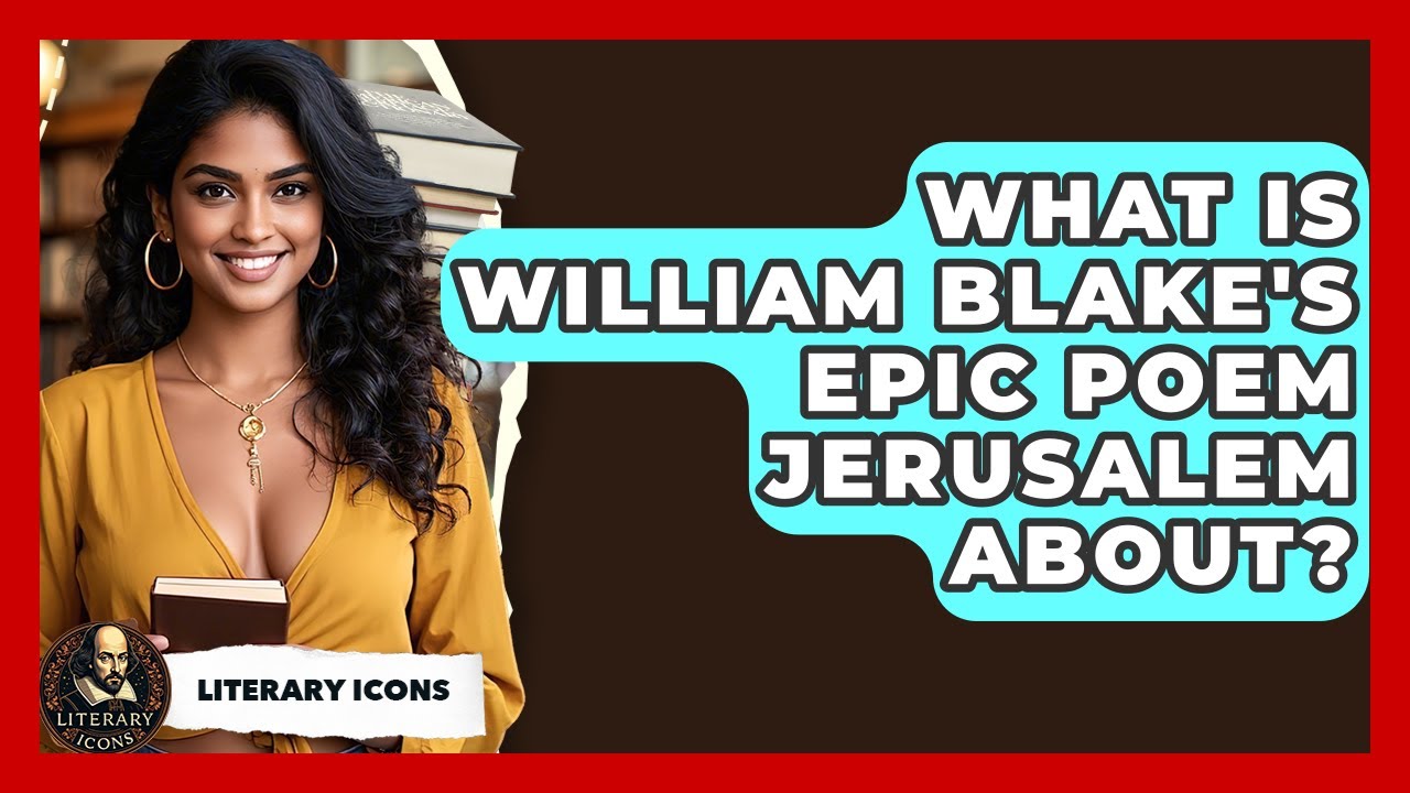 What Is William Blake's Epic Poem Jerusalem About? - Literary Icons ...