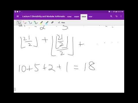 Lecture 2 - Divisibility and Modular Arithmetic - YouTube