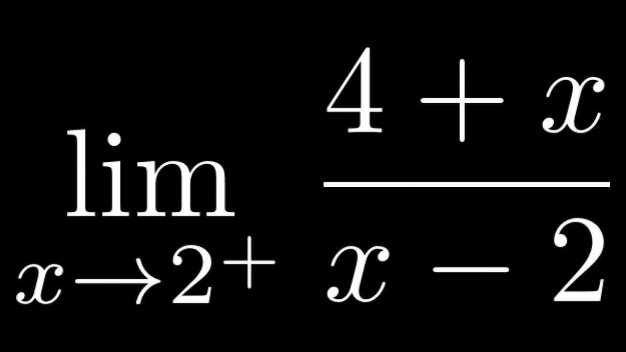 Calculus Infinite Limits 4 X x 2 As X Approaches 2 From The