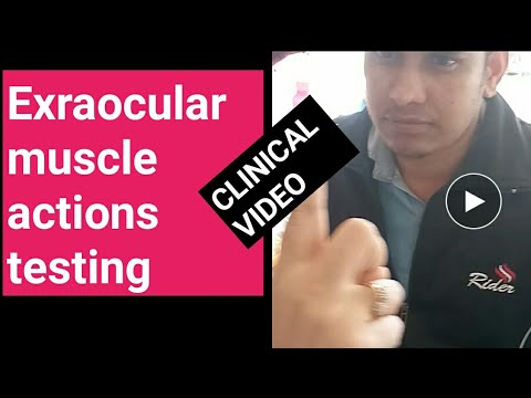 Extraocular muscle actions examination - YouTube