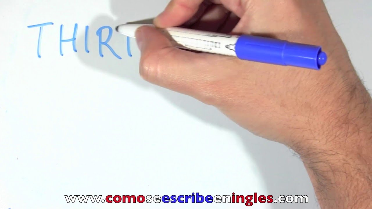Cómo se escribe 37 en inglés - Número Treinta y siete - YouTube