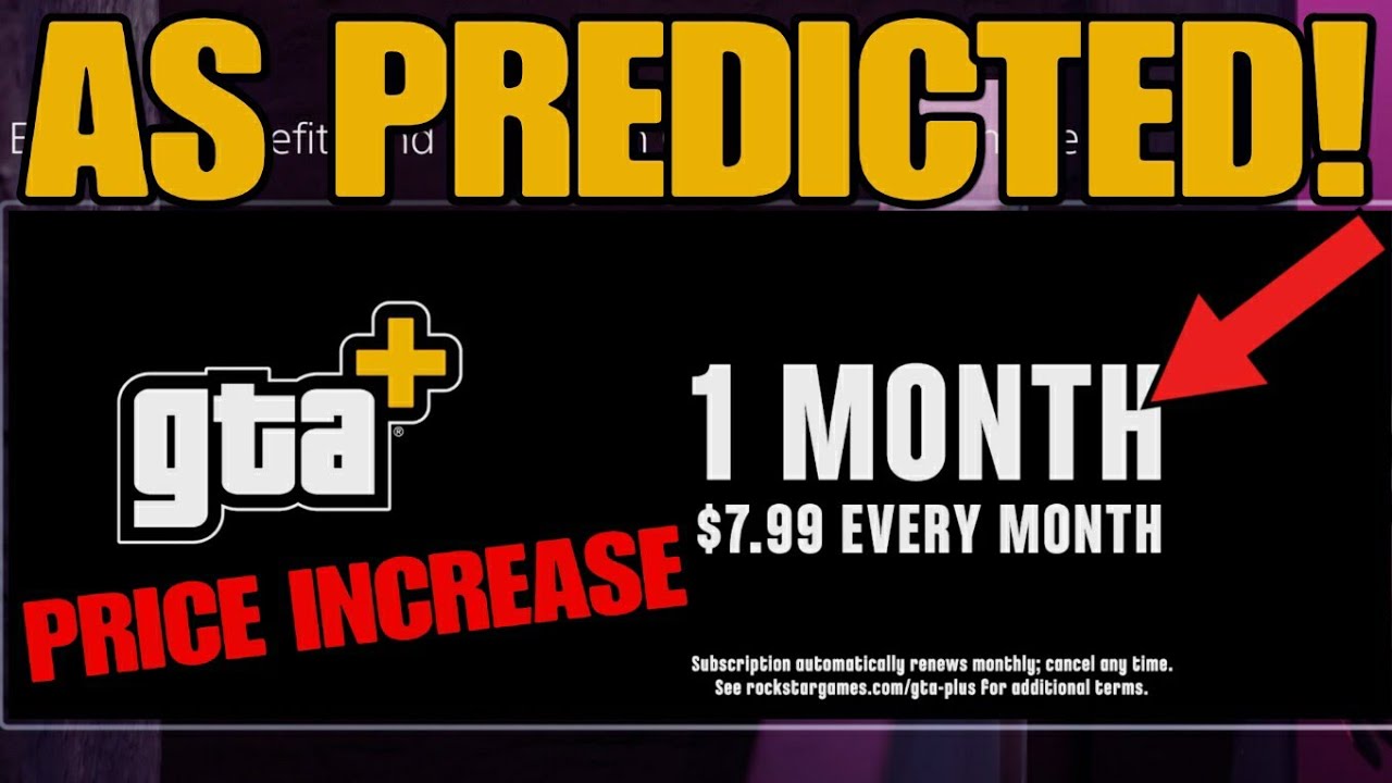 The GTA+ Price Increase Discussion! My Thoughts and Opinions. - YouTube