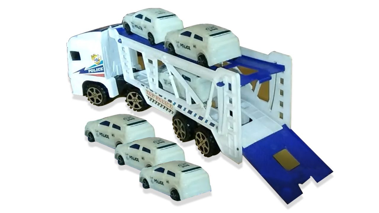Police Car Toys | Police Toy truck set for kids | Toys - YouTube