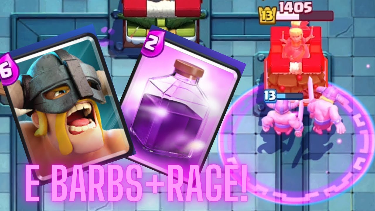 Elite Barbarians Rage! Clash Royale - YouTube