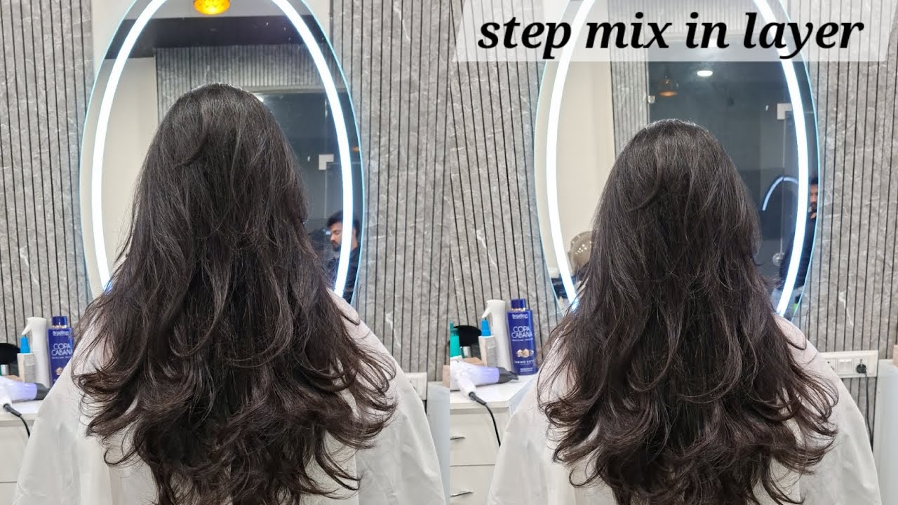 Butterfly haircut transformation/ multiple layer haircut step by step # ...