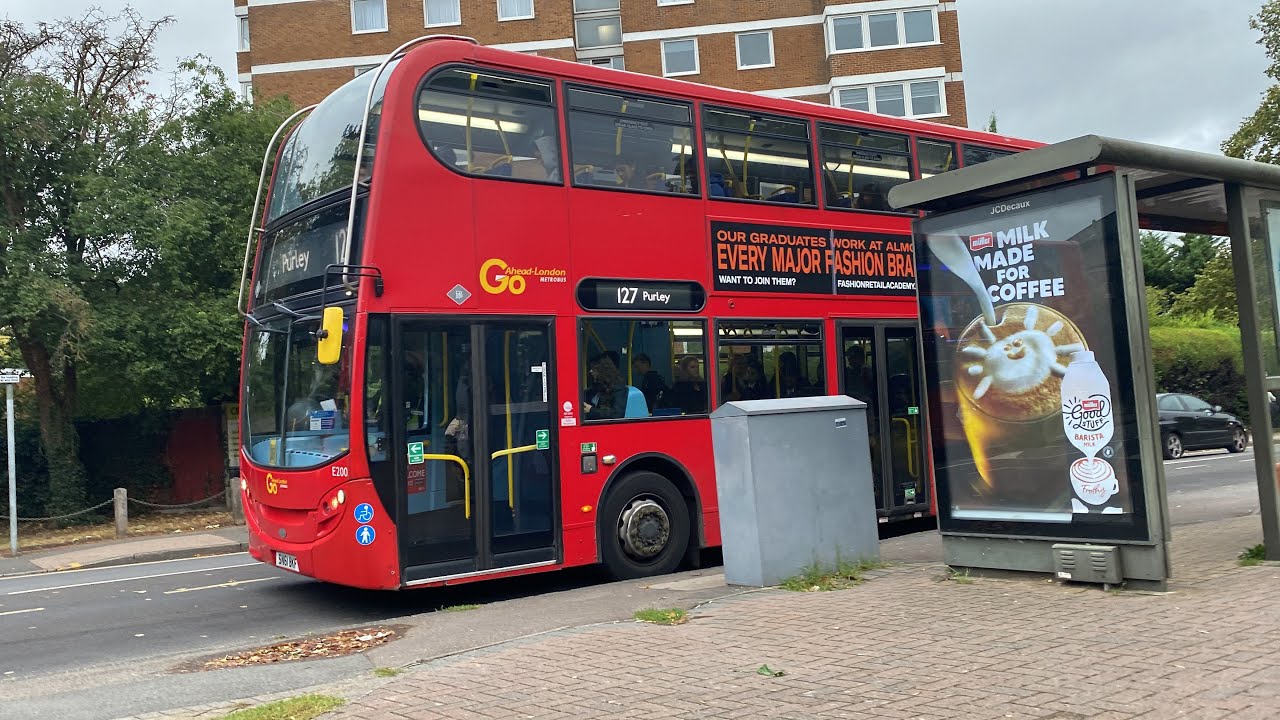 ADL Enviro400 Go Ahead London E200 SN61 BKF Route 127 Purley - YouTube