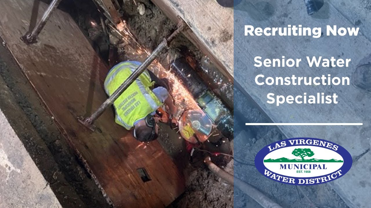Join US! Senior Water Construction Specialist - YouTube