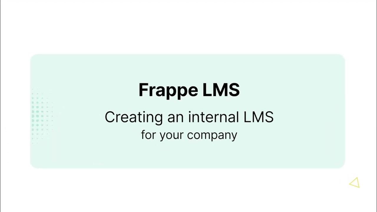 Frappe LMS: Add chapters and lessons to your courses - YouTube