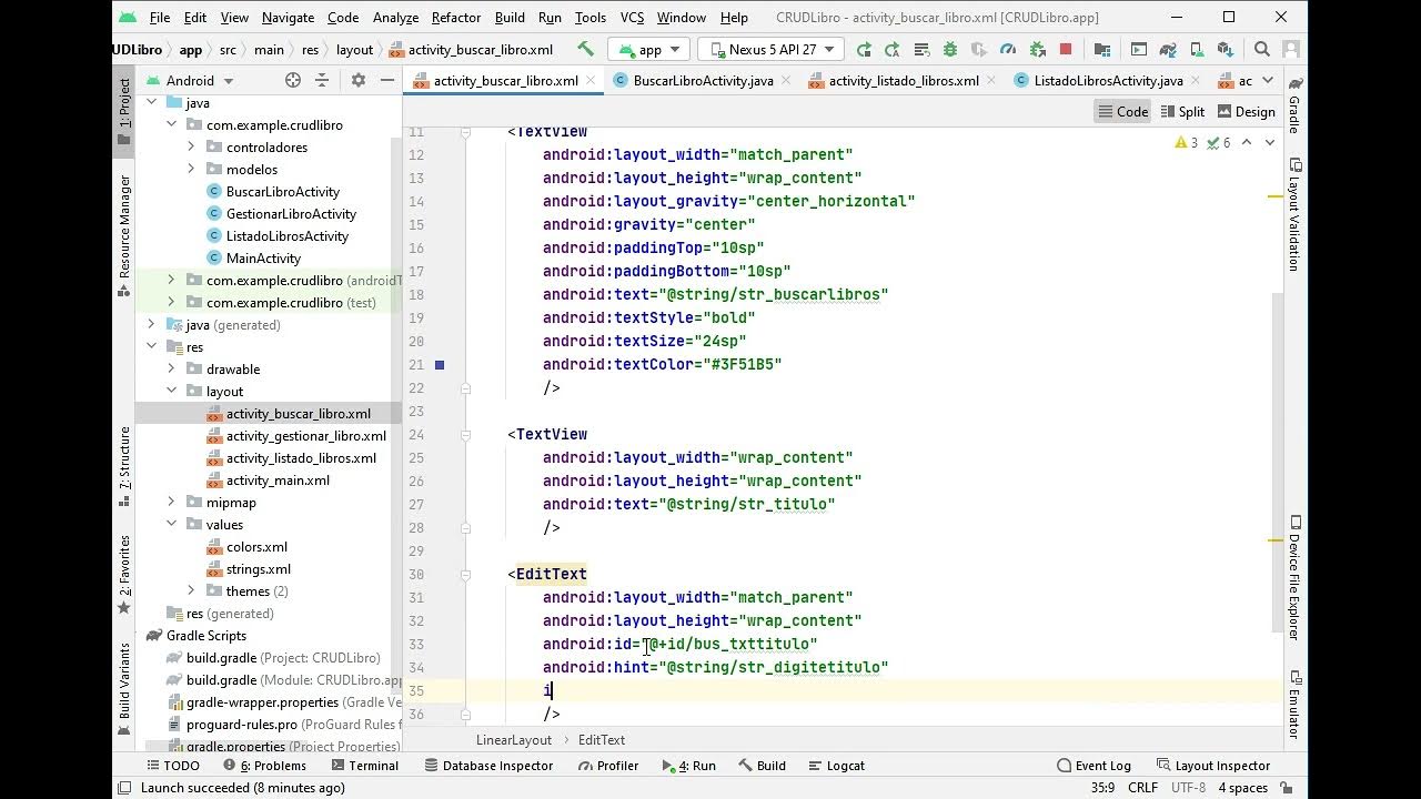 3 CRUD SQLite en Android con Java - YouTube