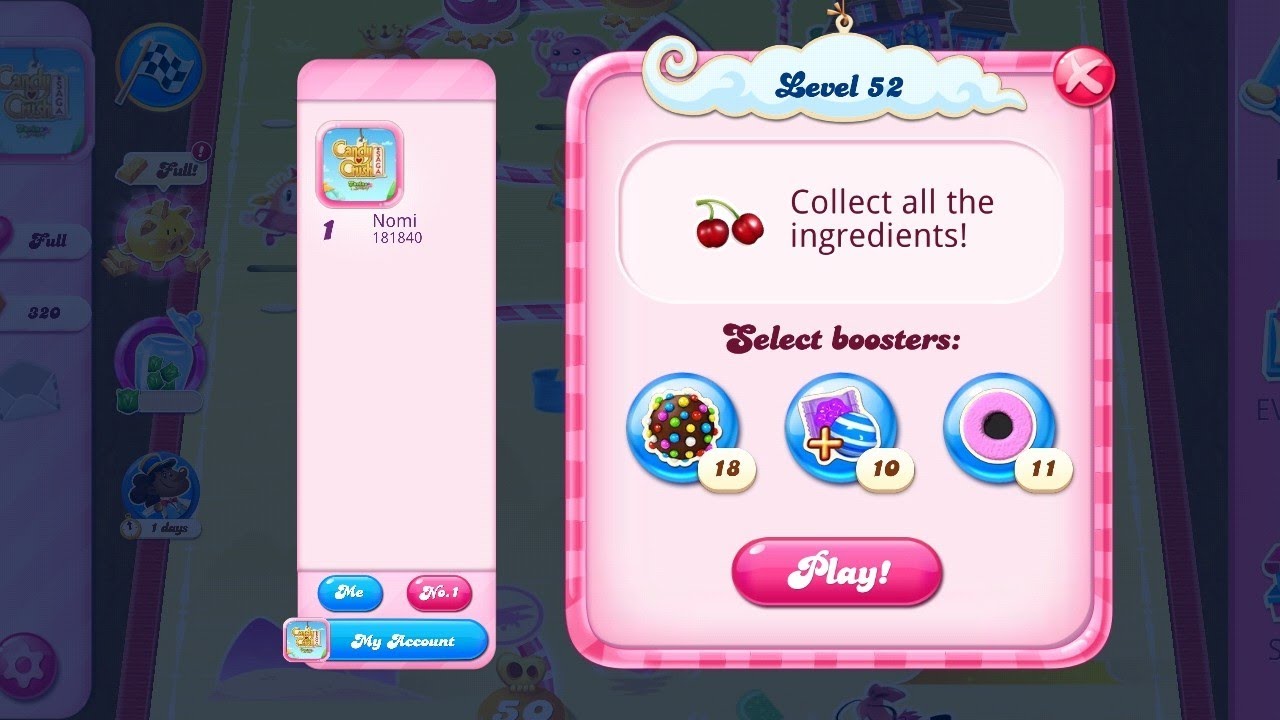 level 52 candy crush | how to beat level 52 candy crush | level 52 candy crush saga - YouTube