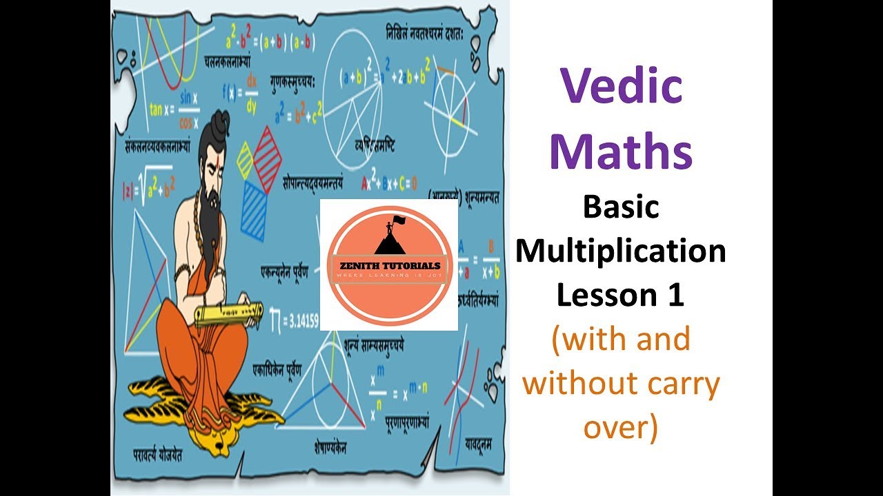 Vedic Maths : Easy Multiplication Basics: Lesson 1 - YouTube