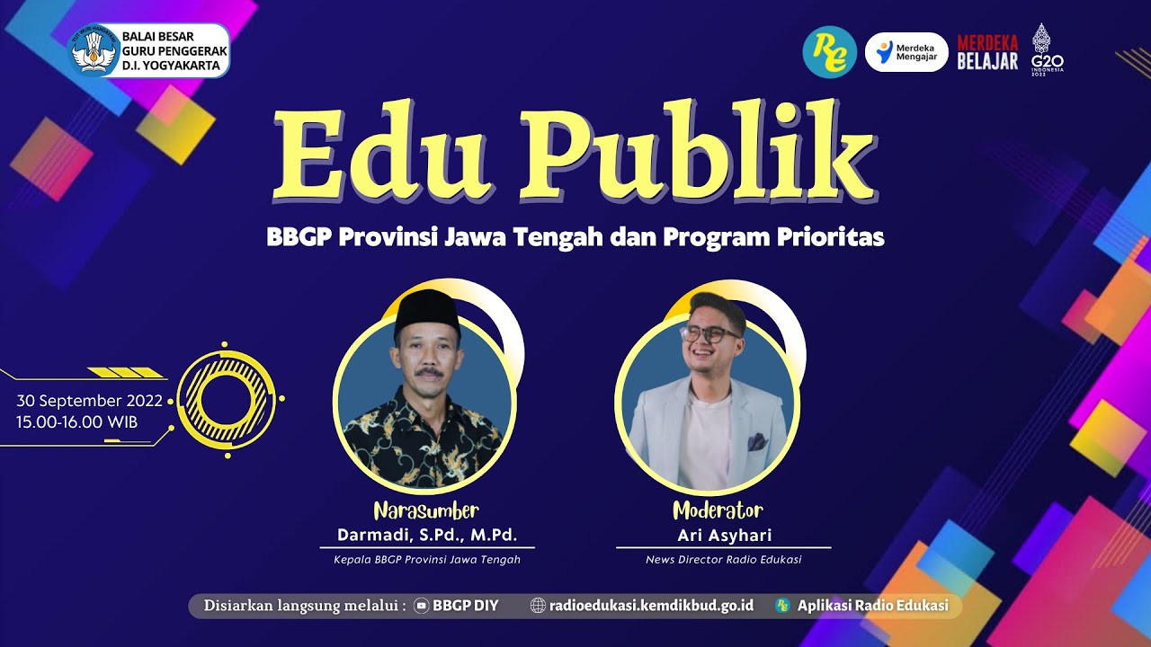 #EduPublik: BBGP Provinsi Jawa Tengah dan Program Prioritas - YouTube