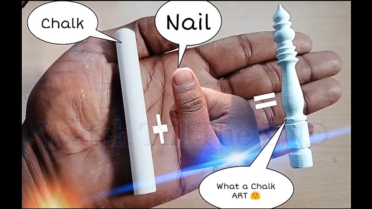 Best Carving of a single CHALK with your THUMB_Nail | Watch and Learn ...
