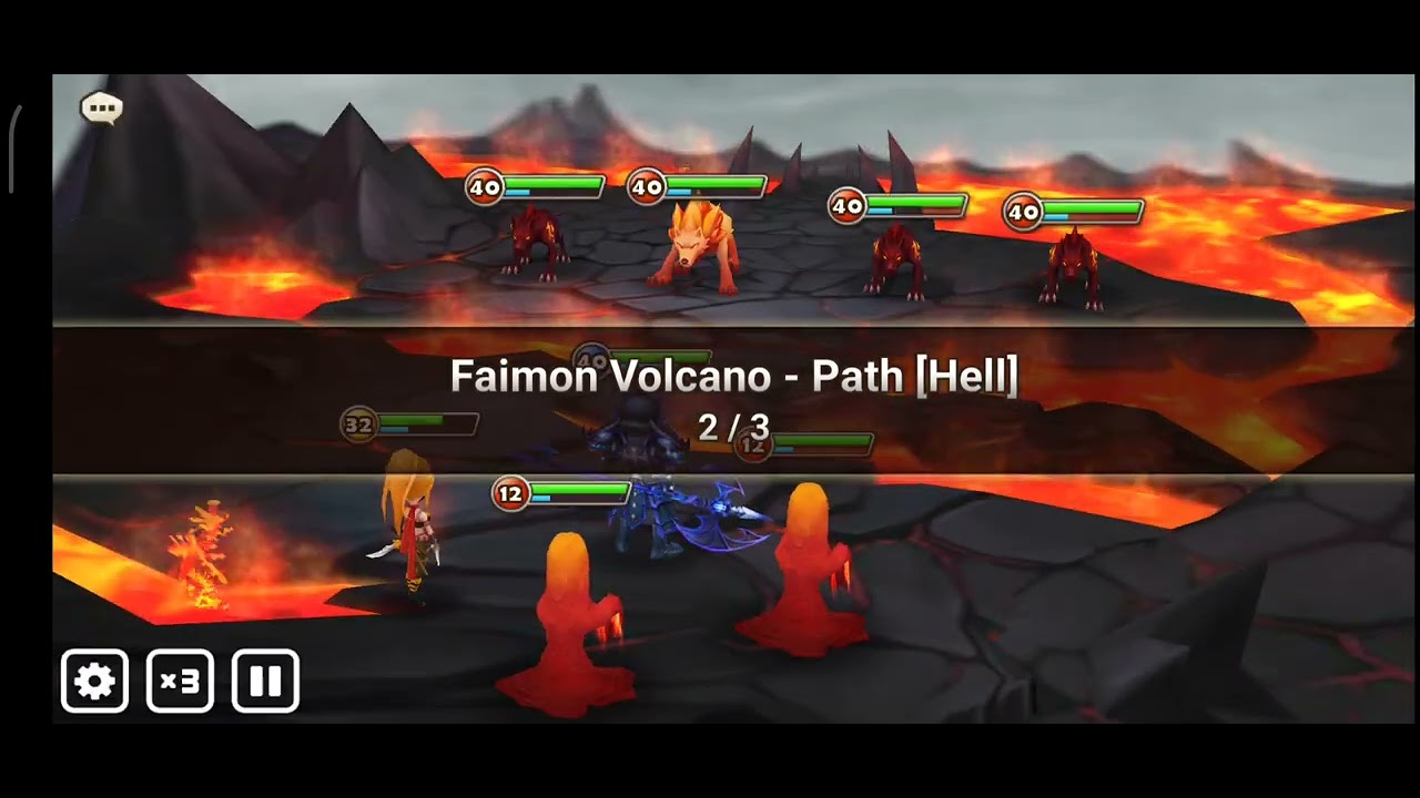 🌋Faimon Volcano Path [Hell Mode] Full Auto Team (Scenario) Thành ...
