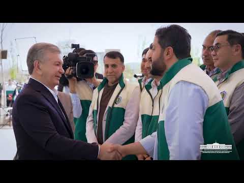 Shavkat Mirziyoyev ishtirokida ezgu niyatlar bilan Milliy dendrologiya bog‘iga asos solindi