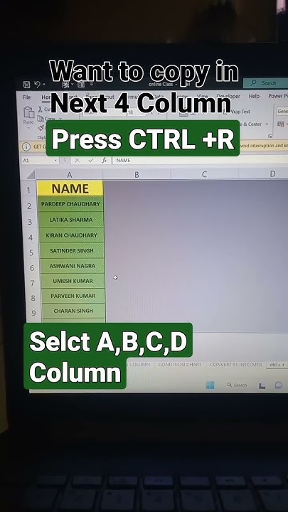 Want to Copy The column but without copy paste How ? #gaming #technology #ai #excel #shorts # ...