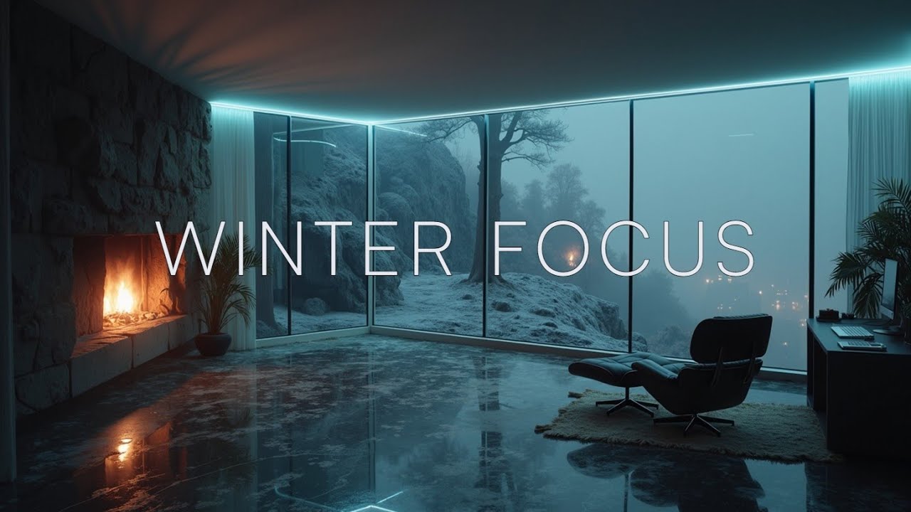 Winter Deep Focus ️ Snowstorm Ambient ⋅ Frozen Penthouse Study - YouTube