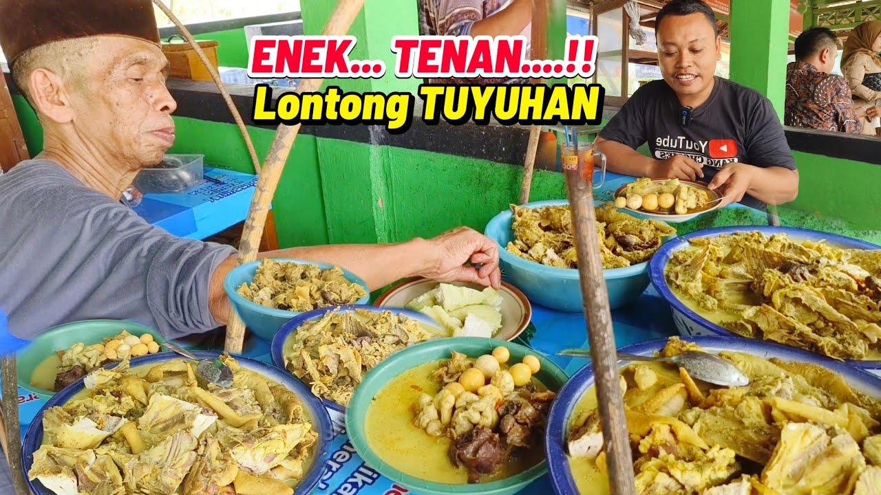 SATU KAMPUNG PADA JUALAN LONTONG TUYUHAN || KULINER REMBANG MAKANAN ...