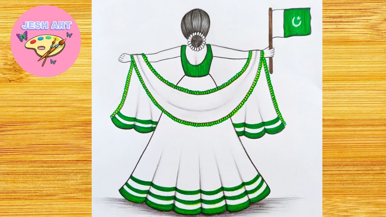 Happy Independence Day Drawing || 14th August Special Day drawing ...