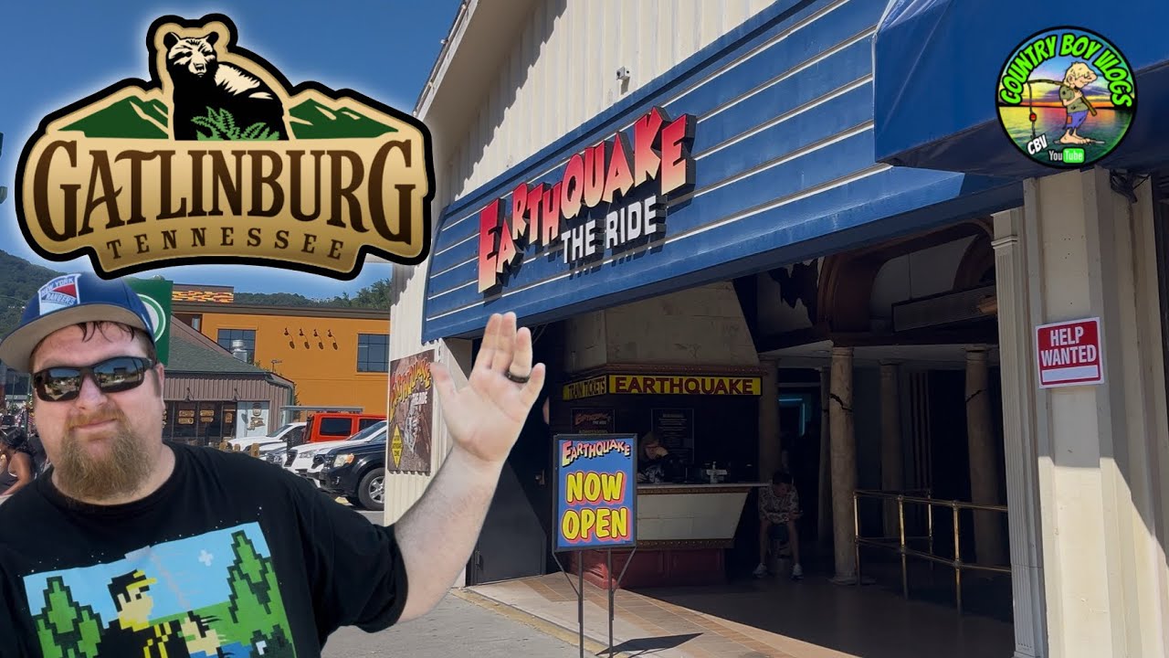 I Rode Earthquake The Ride - Walking Downtown Of GATLINBURG ...