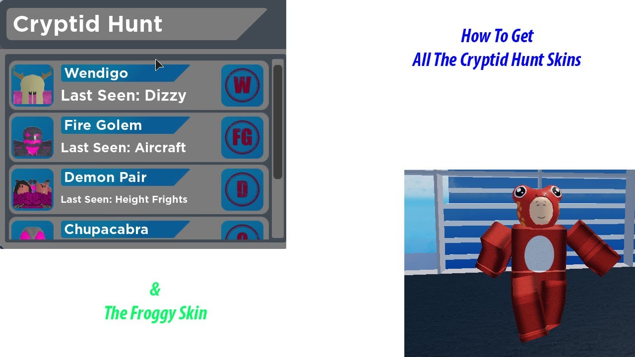 How To get all the crytpid skins and the frog skin - YouTube