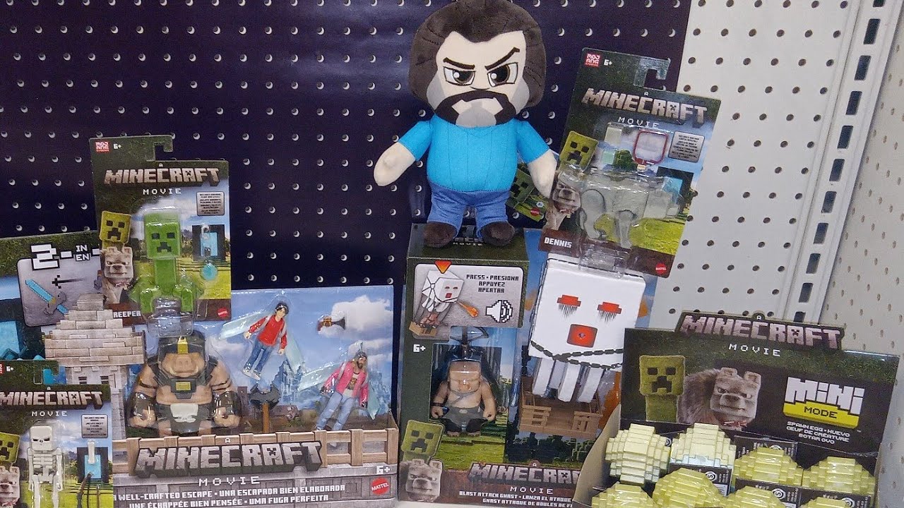 A Minecraft Movie Toys at Target Steve plush, action figures, and more ...
