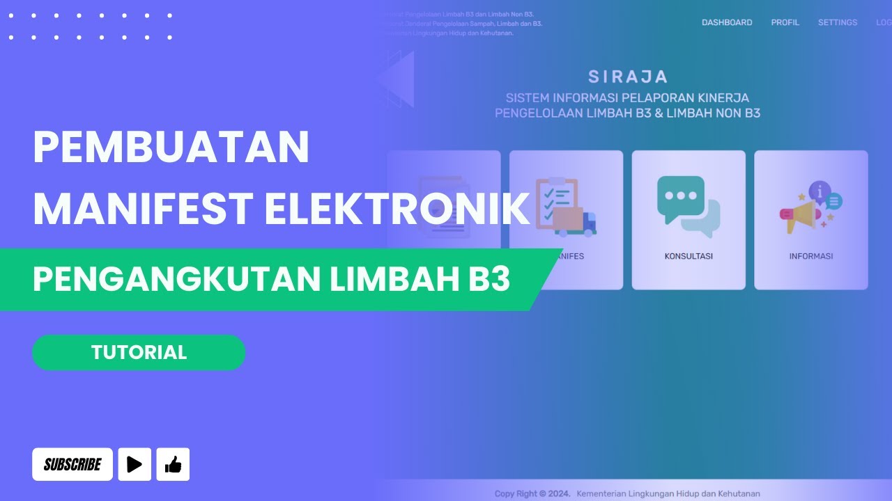 PEMBUATAN MANIFEST ELEKTRONIK - SIRAJA 2024 - YouTube