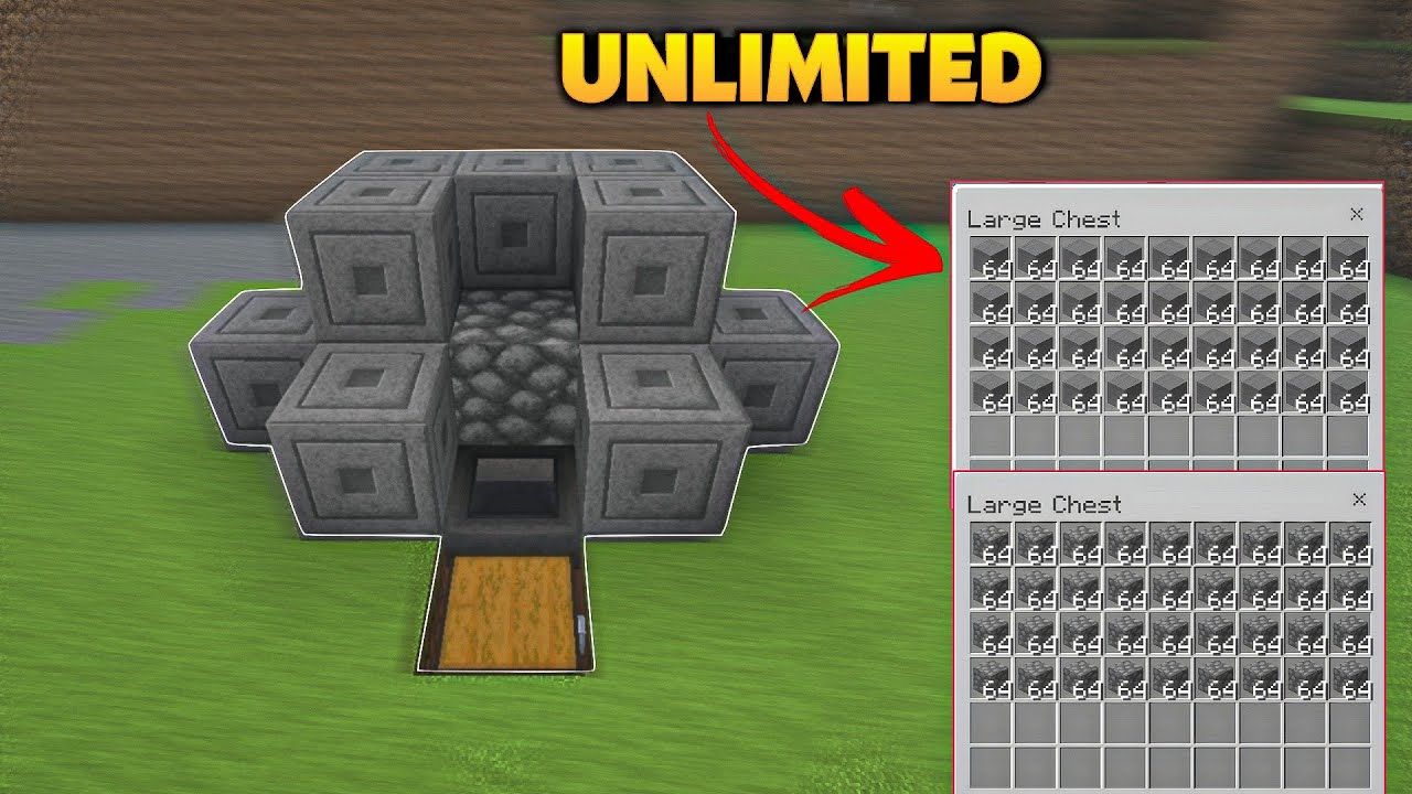 Unlimited Block Farm In Minecraft 1.20 ( Java / Bedrock ) !! Automatic ...