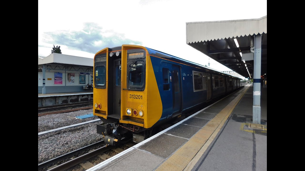 Blue & Grey Class 313 EMU No.313201 departs from Havant - 19/05/2021 ...