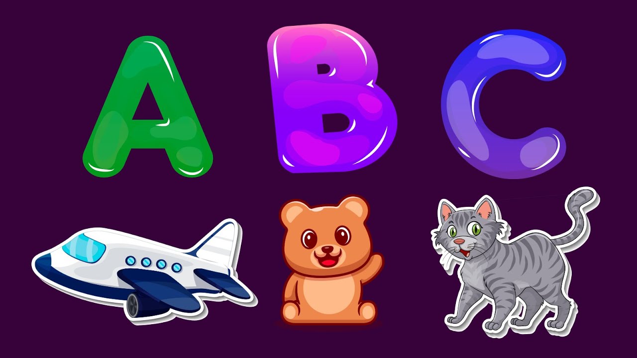 Learning ABC Letters in English with Animals, Alphabet Song, Read and ...