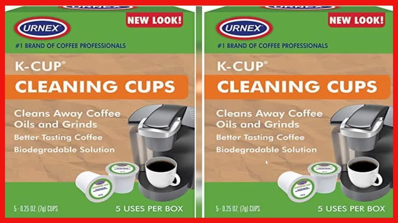 Urnex Cleaning Cups - 5 Cups - For Keurig K-Cup Coffee Machines - YouTube