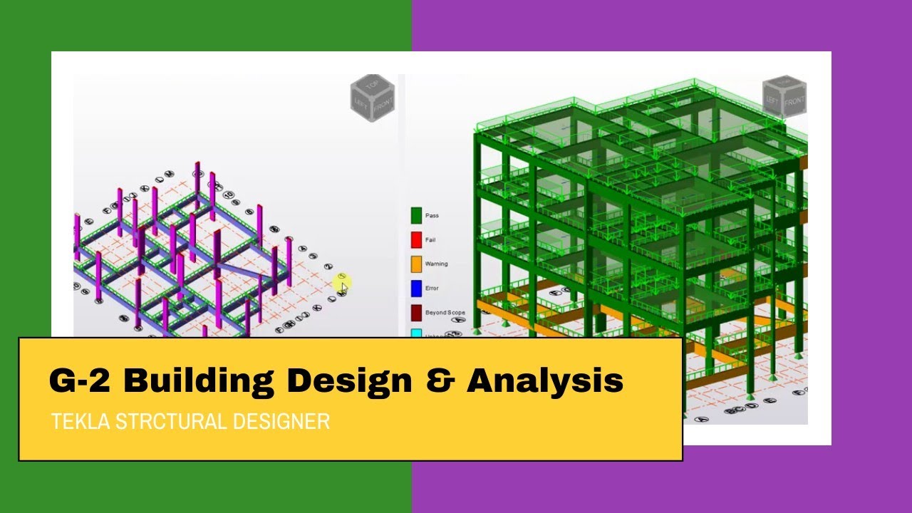 How to Analyze &design building in tekla structural designer | Complete ...