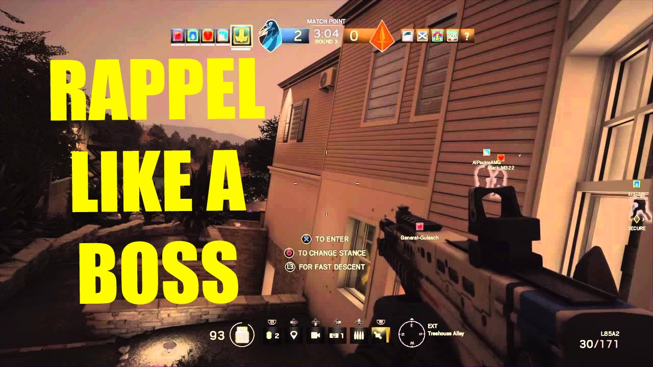 Rainbow Six Siege: Rappel like a boss - YouTube