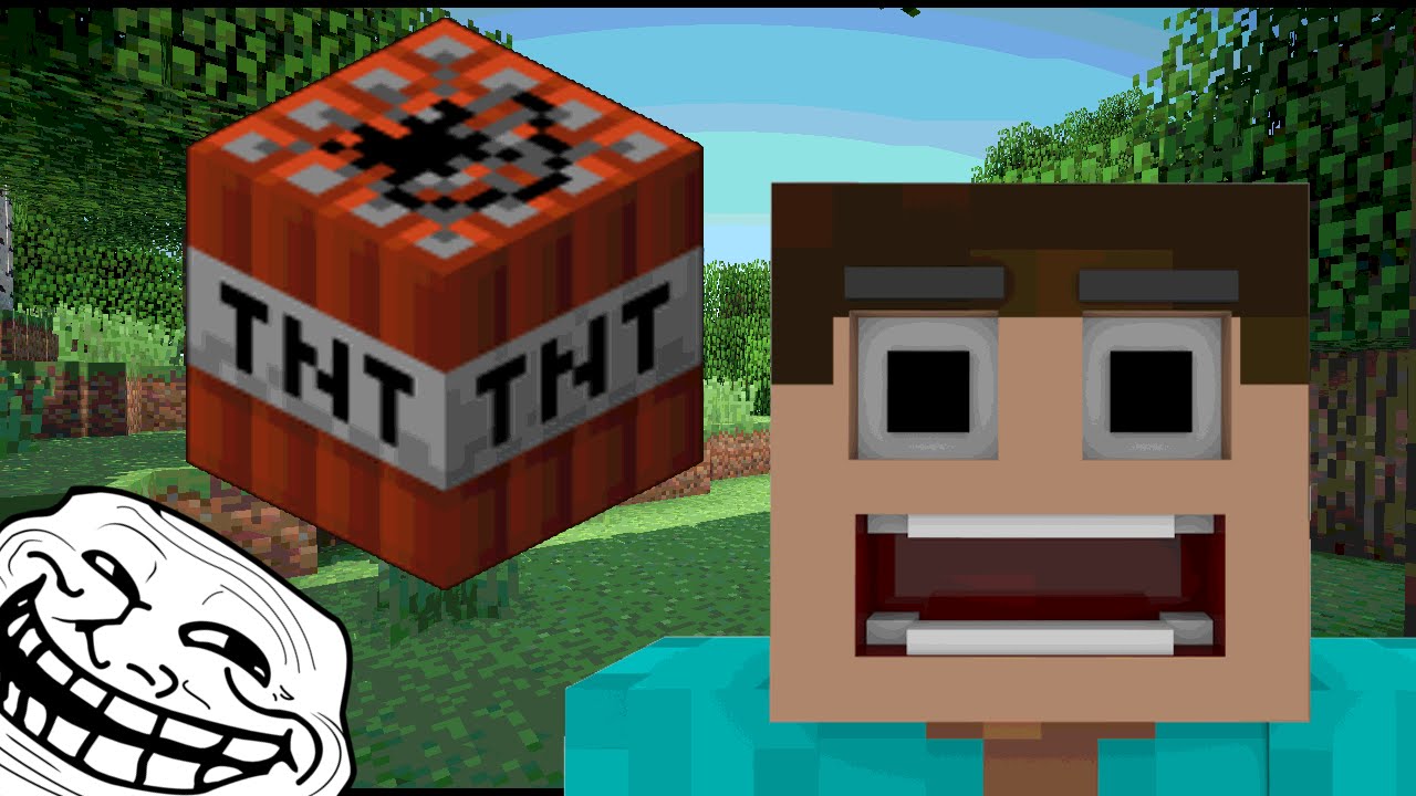 TNT Minecraft Trolling by shutuptoilet - YouTube