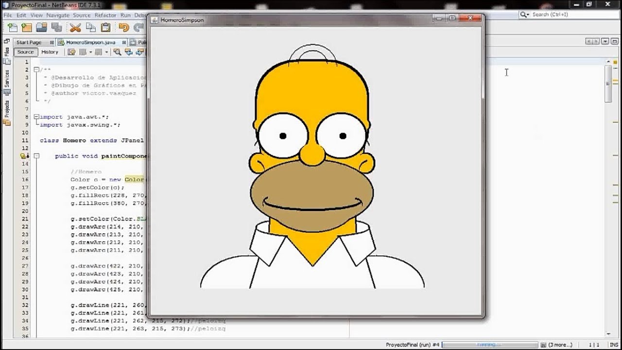 Java | The Simpson | Interfaces Gráficas de Usuario | Dibujo de ...