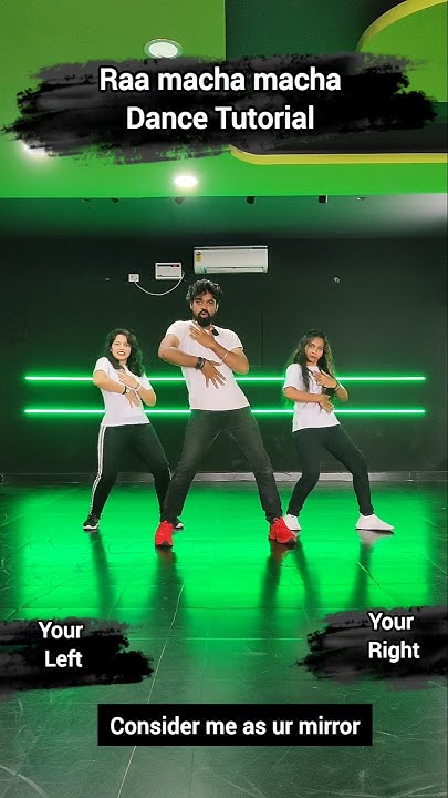 Raa Macha Macha dance tutorial by vijay, megha & sathvikaa #dancetutorial #short #trendingreels ...
