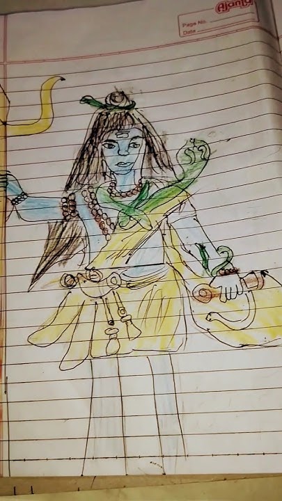 how to make Shiva drawing how to make Shiv Shankar#ytshorts #shorts # ...