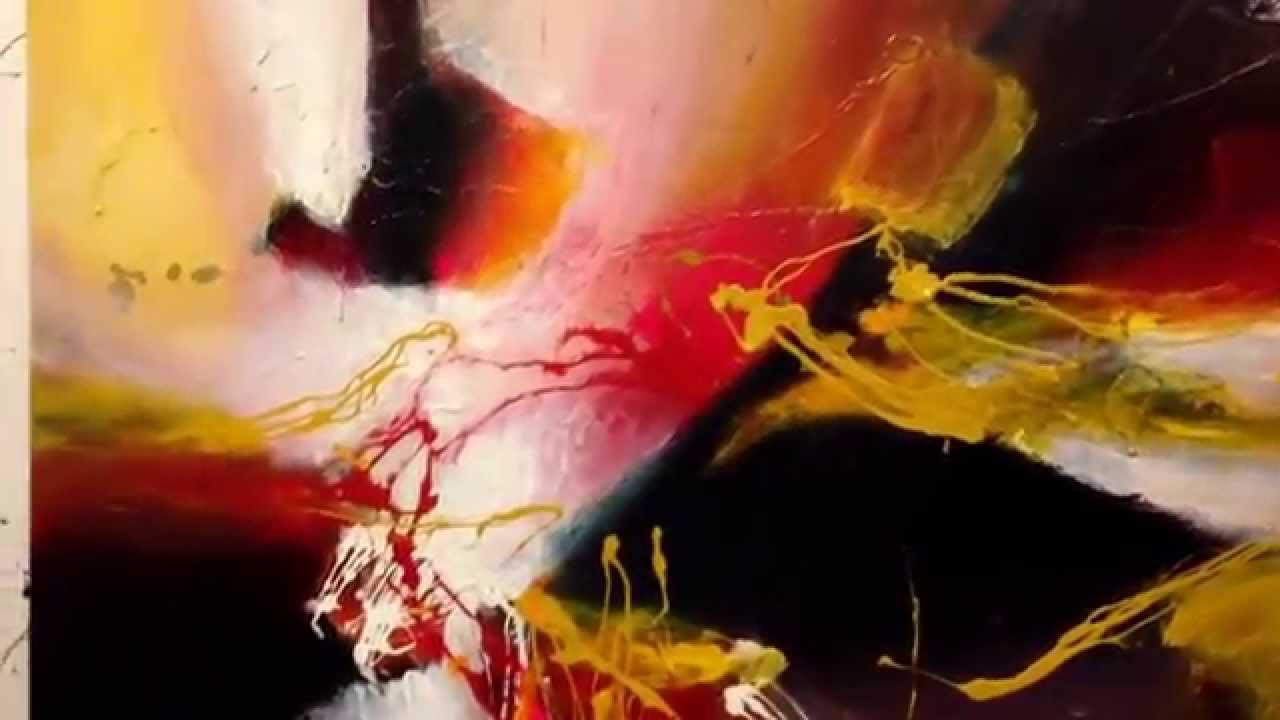 Large abstract painting by Dan Bunea, www.danbunea.ro - YouTube
